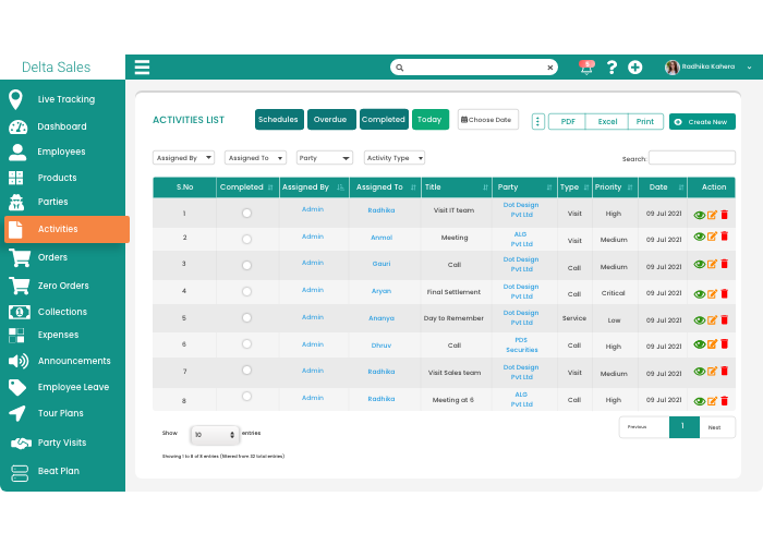 Delta Sales App - Field Sales Tracking Software